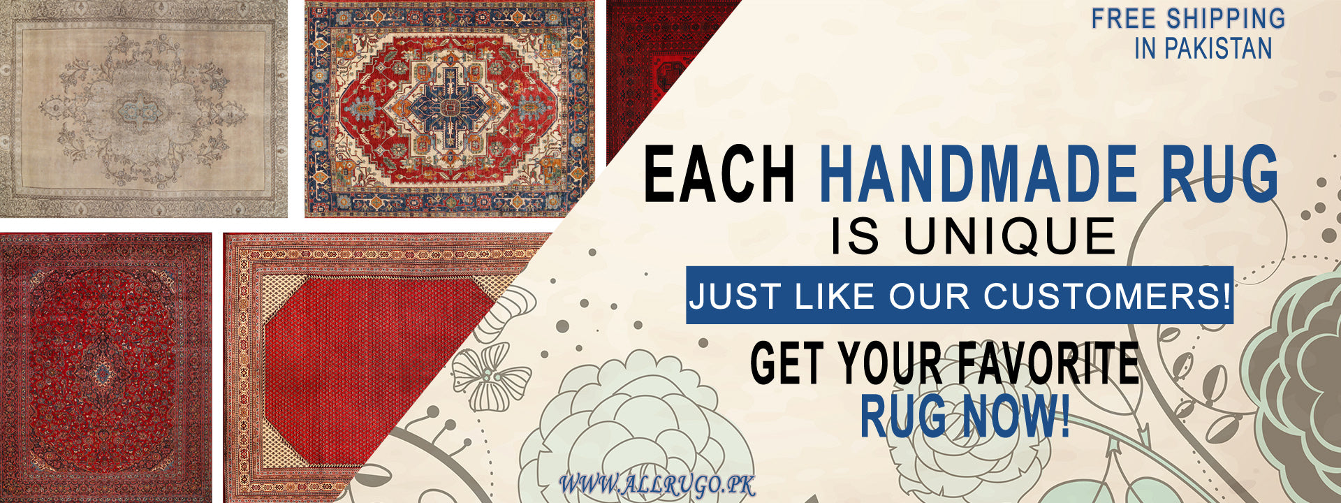Shop Handmade Carpets, Rugs and Qaleen | ALLRUGO.PK