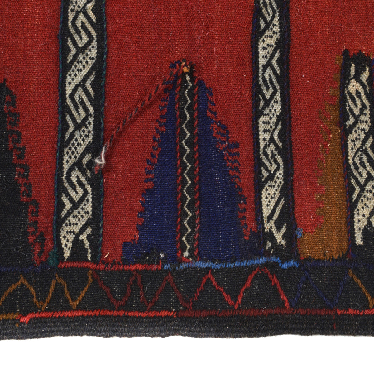 Authentic Handmade Red Color Afghan Table Sheer on sale.