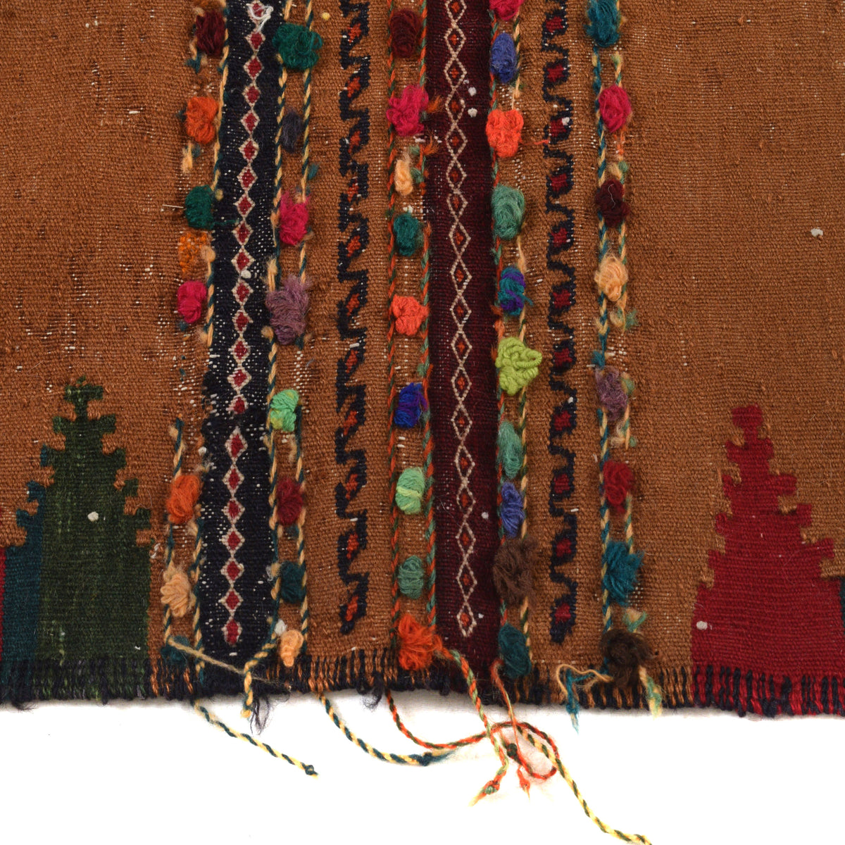 Buy Handmade Tribal Afghan Orange Color Sufra Kilim.