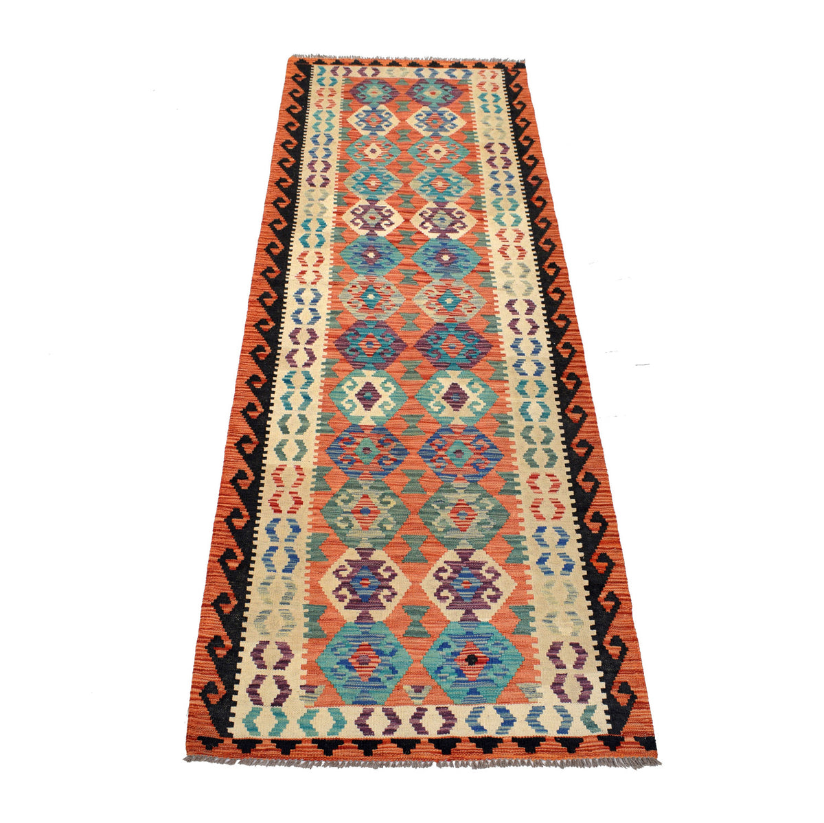 Multi Color Runner Hand Made Kilim Rug On Sale