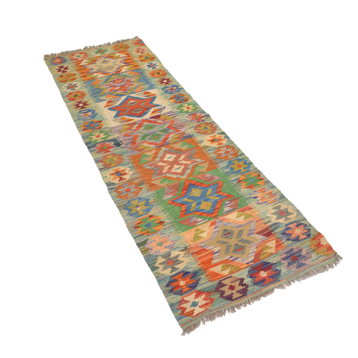 Flat Weave Traditional Gilim Chobi Runner Dhurie